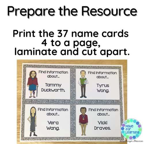 Asian American Pacific Islander Biography Templates and Research Task Cards