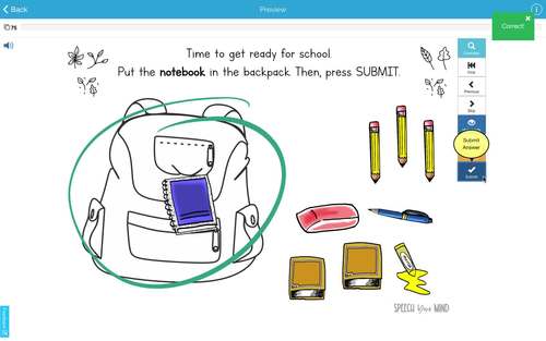 Back to School Fall Following Directions Boom™ Cards by Speech Your Mind