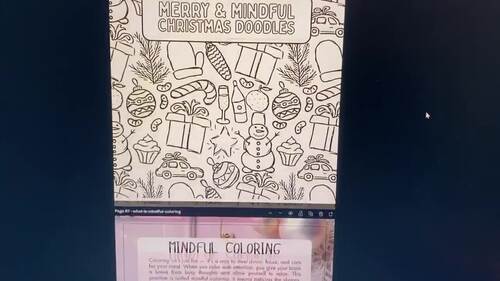 Christmas Coloring Worksheets, Holiday Art Pack, Winter Mindfulness ...