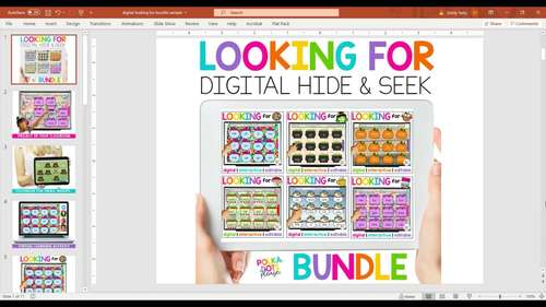 FLASH SALE Digital Hide and Seek | Letters & Sight Word Practice Game