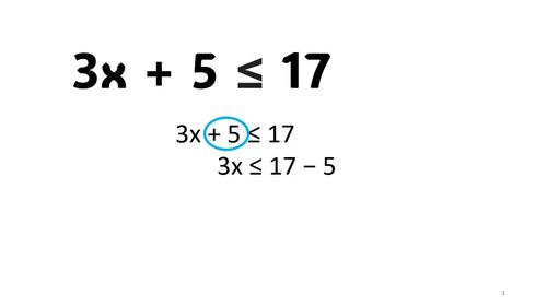 Multi step inequalities animated powerpoint problems with answers