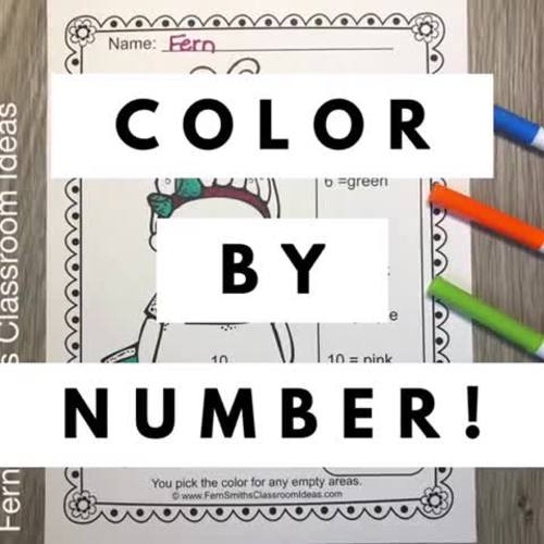 Color By Number Trolls Kindergarten Know Your Numbers | TPT