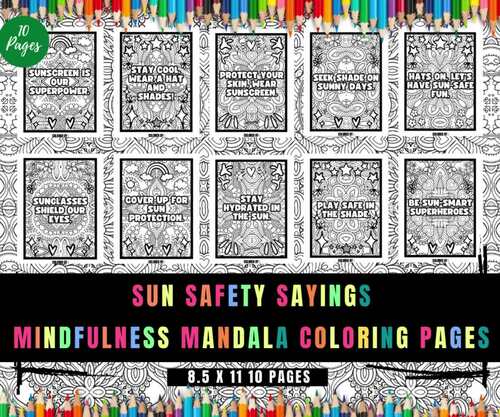 sunsmart coloring pages