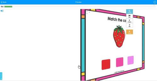 BOOM CARDS™ Fruit Colors Matching by TeKa Kinderland | TpT