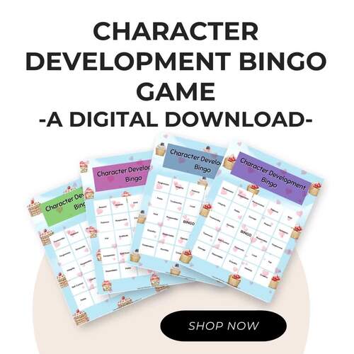 Character Development Bingo. SEL Activity for Kids. Printable Game ...