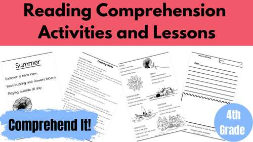 4th Grade Reading Comprehension Activities and Lessons – Poetry Summer 5