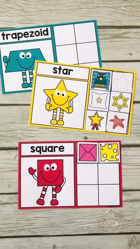 Shape Sorting Activity Mats / Task Cards with Real Life World Objects Shape Sorting Activity Mats / Task Cards with Real Life World Objects