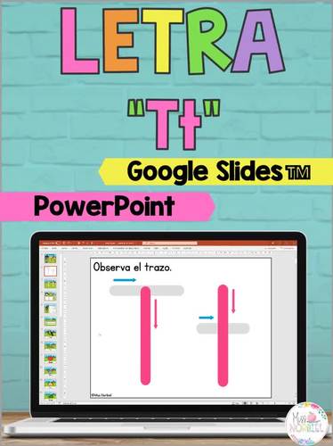 Alphabet activities in Spanish, Letter T for Google Slides™ Letra de la ...
