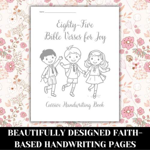 85 Bible Verses for Joy | Cursive Handwriting and Reflection Practice ...