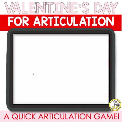 Speedy Speech Quick Articulation Game - Valentine's Day - Digital Boom ...