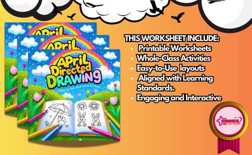 April Spring Directed Drawing Activities 1st,2nd,3rd,4th,5th,6th,7th ...