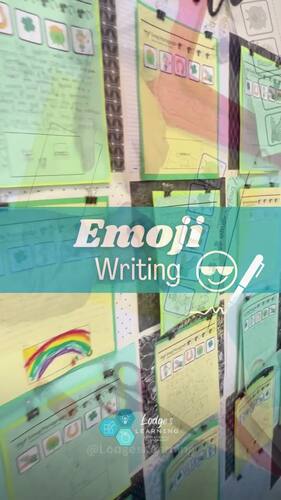 ☀️Emoji Summer Writing Activity- Short Power Paragraph & Art 3rd-6th grade