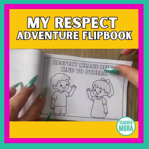 My Respect Adventure Flipbook + Journal | SEL Coloring | Respect Activity