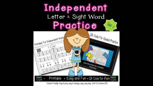 Independent Letter and Sight Word Practice- Kindergarten | TpT