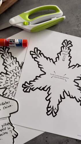 Piñata Reading & Craftivity | Hispanic Heritage Month | English, French ...