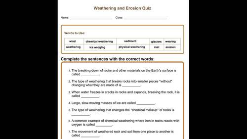 Weathering and Erosion –Complete Learning Pack : Science G4 by EduMagnet