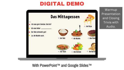 German Food Vocabulary Activities Escape Room by Guten Tag Resources