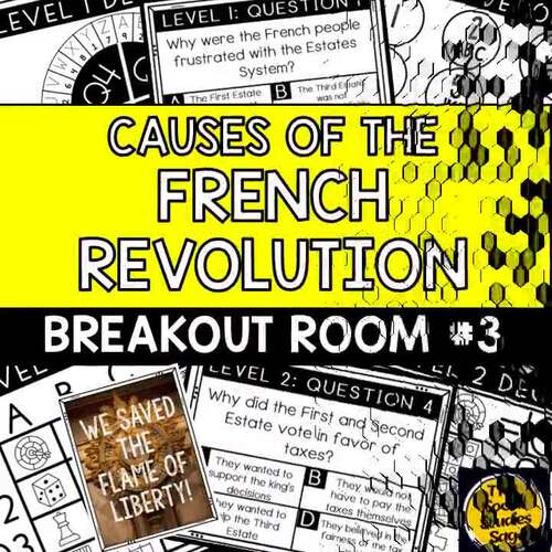 Causes of the French Revolution Escape Room - Reading Comprehension ...