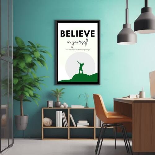 Motivational Classroom Posters For Decor: Believing In Yourself | TPT