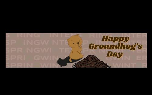 Animated Google Classroom Banner - Groundhog's Day by Just Some Teacher