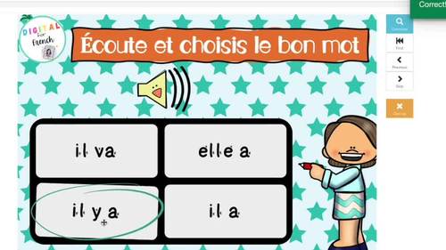 French Sight Words BOOM CARDS Mots fréquents outils | LIST 4 SET 2