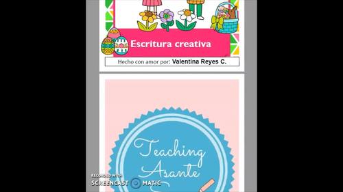 Easter in Spanish 1st Grade Creative Writing Activities by Pasito a pasito