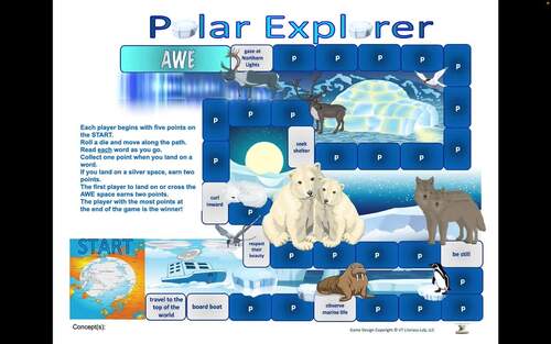 Editable Phonics Game | Polar Theme by VT Literacy Lab LLC | TPT