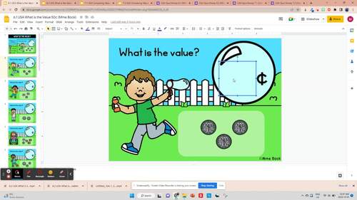 BUNDLE: USA Money (50¢/$50) Google Slides™ + 4 quizzes by GroovyGarden