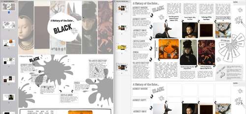 Color Black Art Doodle Mind Map by Teach Art History | TpT