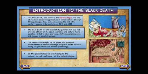 The Black Death. The Bubonic Plague Powerpoint. 1346. L38 Yersinia Pestis