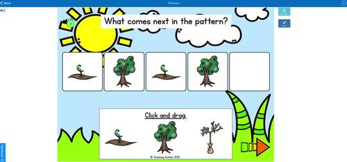Earth Day Patterns Math Boom Cards by Teaching Autism | TPT