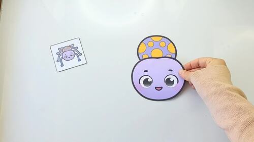 Spider Craft Insects Cut & Paste Activity Bug Coloring Practice | TPT