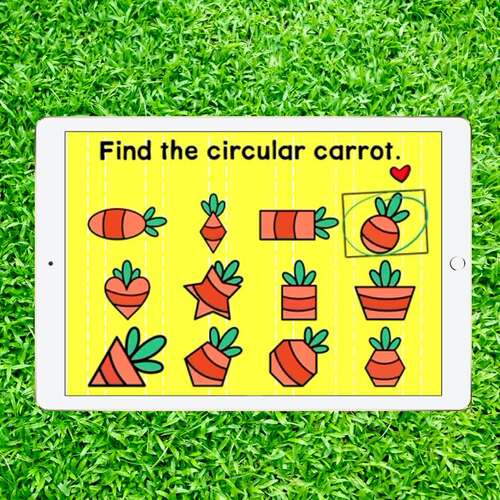 Find the Spring Shapes | BOOM CARDS with audio | CIRCLE | TPT