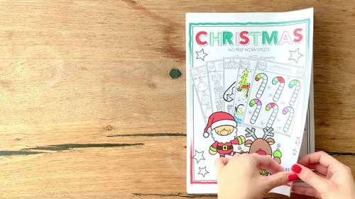 NO-PREP CHRISTMAS WORKSHEETS by Lisa's Kindergarten Class | TPT