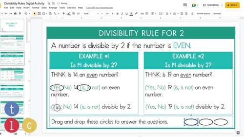 Divisibility Rules Digital Activity - 4.OA.B.4 by The Learning Corner Co