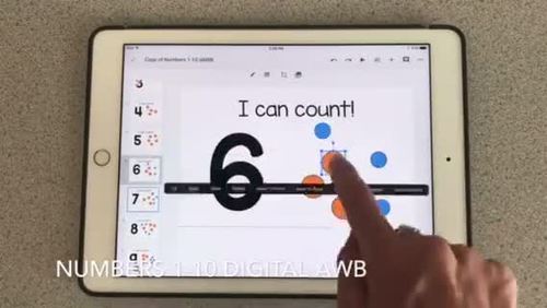 DIGITAL Adapted Work Binder ( Numbers 1-10 ) | Distance Learning