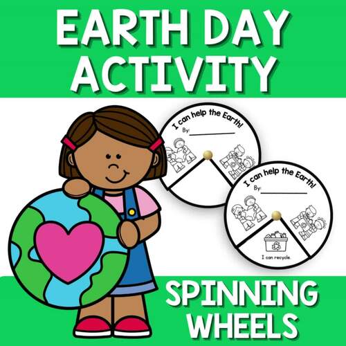 Earth Day Spinning Wheel Craft Activity Worksheet | Helping the Environment