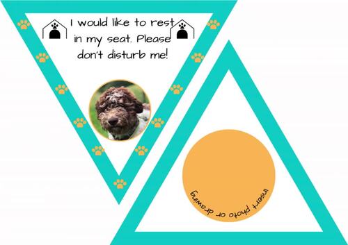 Therapy Dog Rules Pennant | School Dog Banner | Visual Classroom Display