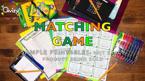 St. Patrick's Day: Algebra Factoring #3 Matching Game by Qwizy | TpT