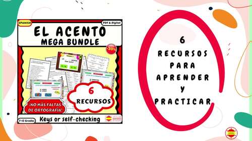 Spanish Accent Marks Bundle | Rules, Practice & Games for Acentuación y ...