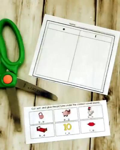 Fill in the Missing Vowel Literacy Center Activities Distance Learning