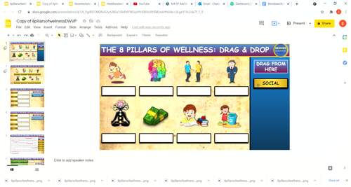 8 Pillars Of Wellness: Drag & Drop Worksheet: Google Slides+Powerpoint ...