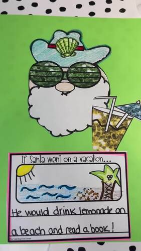 Santa Writing Craft Christmas Bulletin Board by The Teaching Diva Corner