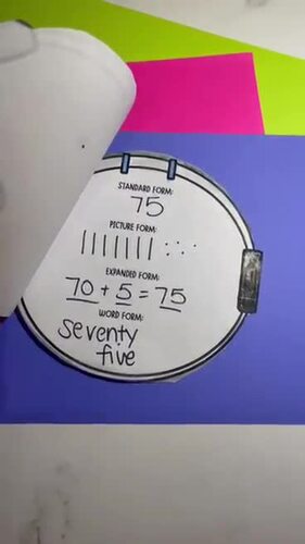 Space Astronaut Math Place Value Craft by The Teaching Diva Corner