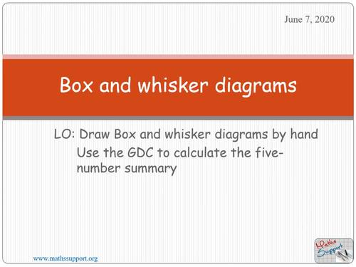 Box and whisker diagrams by Maths Support Centre | TPT