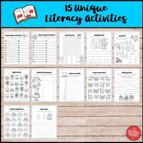 Math and Literacy Activity Pack - St. Patrick's Day Edition | TPT