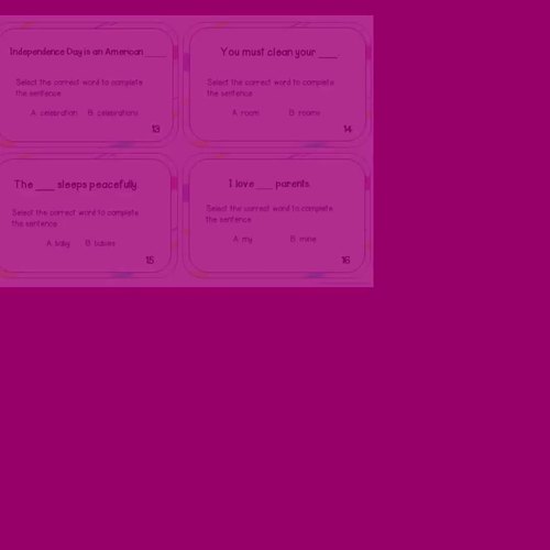 Subject Verb Agreement Task Cards by Bilingual Teaching Made Easy