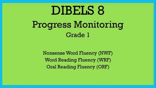 DIBELS 8 Progress Monitoring Grade 1 (Forms 1-20) by Peaceful Classroom