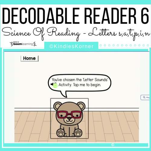 Decodable Readers Kindergarten Science of Reading SoR Boom Cards 6