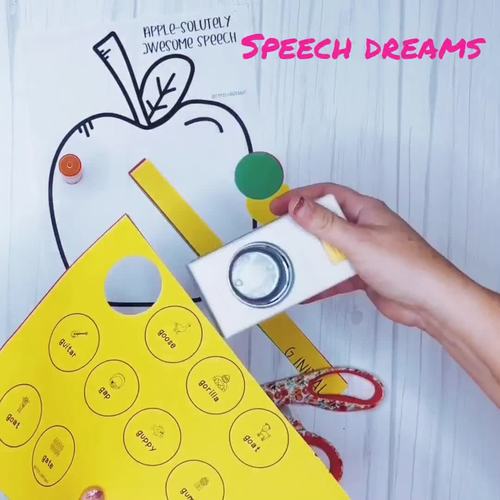 Back to School Speech Craft | Apple by Speech Dreams | TPT